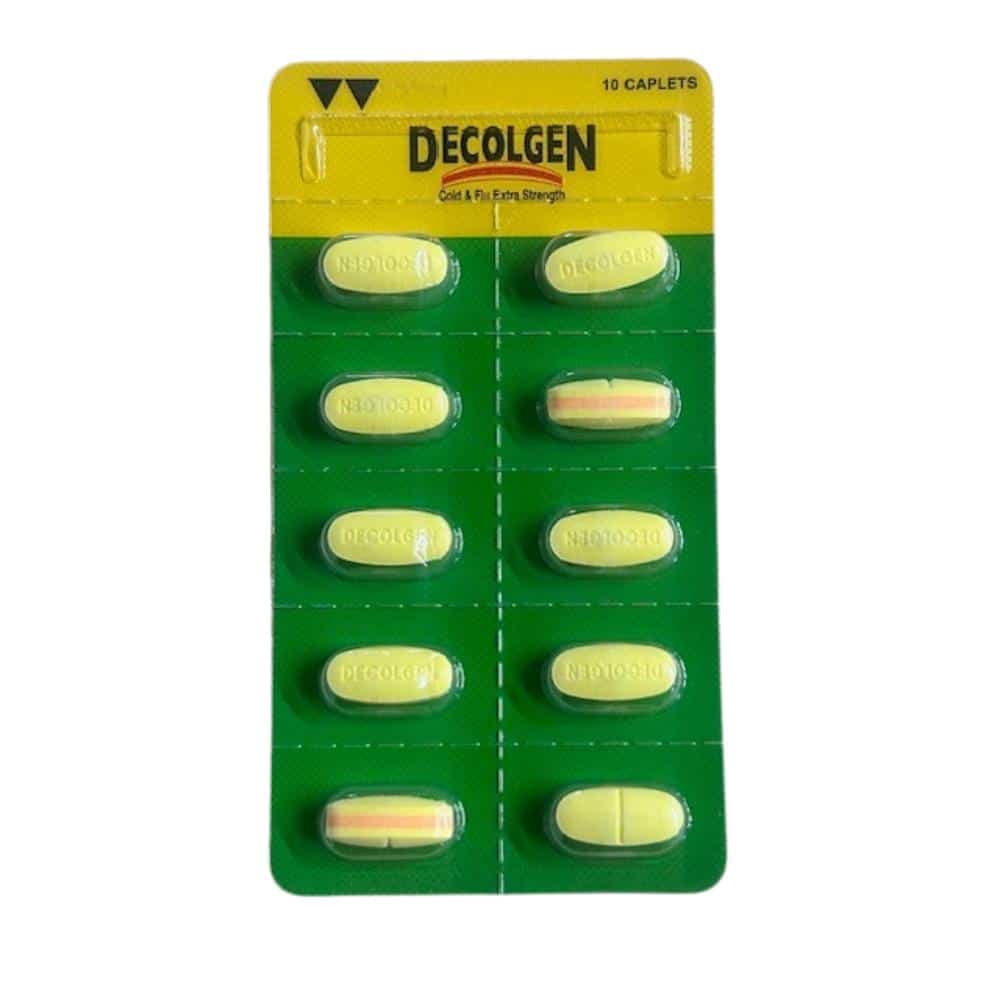 Decolgen Extra Strength Cold & Flu ဒီကိုဂျင် ၁၀လုံး၁ကဒ် - Golden Mandalay